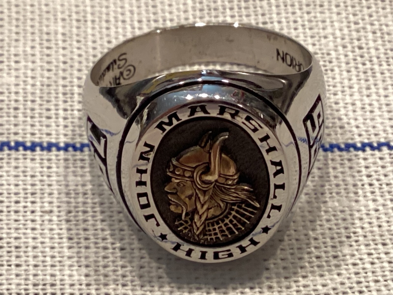 VINTAGE 1995 ARTCARVED SILADIUM John Marshall High School Class Ring ...