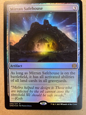 MTG 1x FOIL Mirran Safehouse Phyrexia: All Will Be One Magic the ...