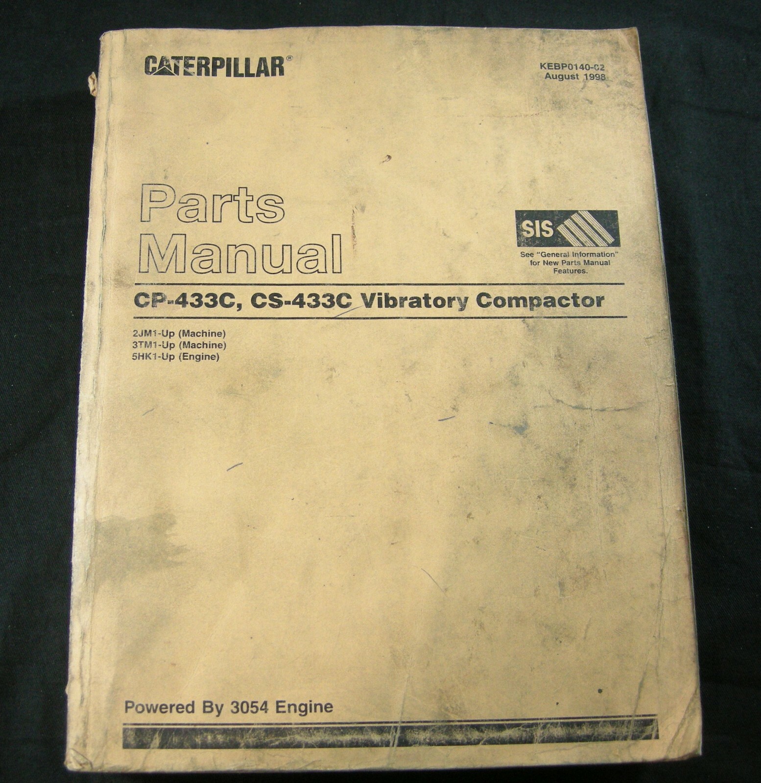 CAT Caterpillar CP-433C CS-433C Vibratory Compactor Parts Manual Book ...
