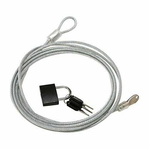 Hilka 70103300 3m X 4mm Security Cable With Lock - Silver 1 for sale ...