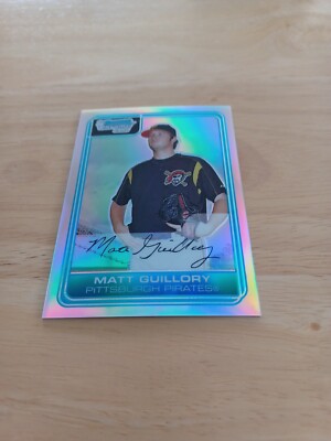 2006 Bowman Chrome Refractors #BC155 Matt Guillory #rd /500 Pirates ...