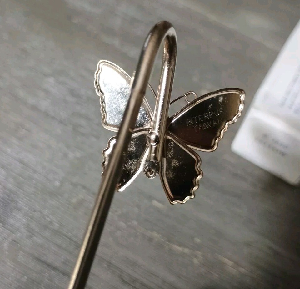 Interpur Metal Brass Monarch Butterfly Bug Bookmark Taiwan #3640 ...