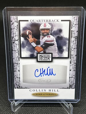 2021 sage hit autographs #A108 Collin Hill RC Black | eBay
