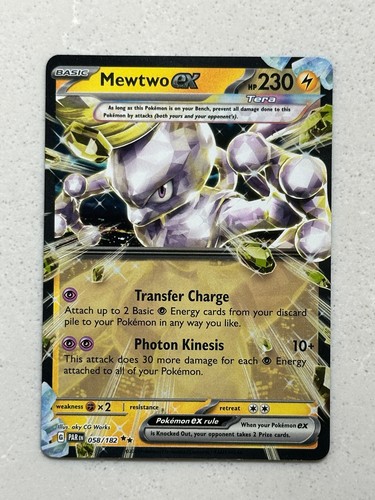 Mewtwo ex 58/182 Double Rare Holo PARADOX RIFT Pokémon TCG NM | eBay