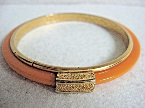 Vintage BAKELITE gold BANGLE bracelet ** TESTED | eBay