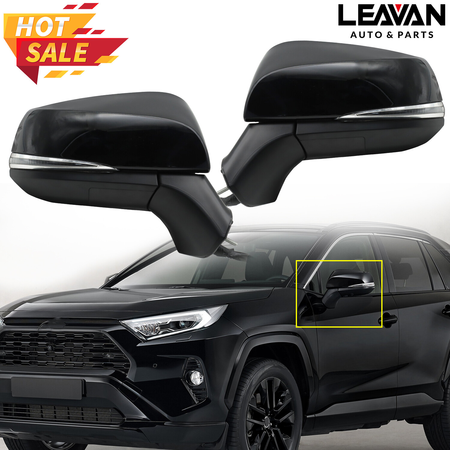 For 2019-2023 Toyota RAV4 Side Mirror W/Power Heated BSM Turn Signal ...