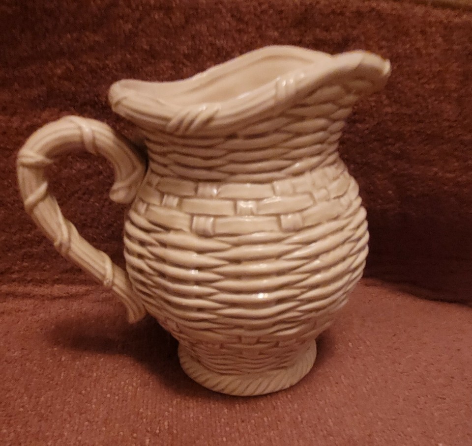 Basket Weave Pitcher& BowlOriginal Lefton mark/stamp. | eBay