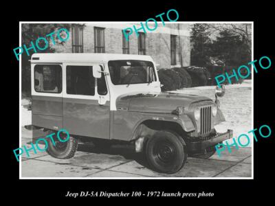 OLD LARGE HISTORIC PHOTO OF JEEP DJ-5A DISPATCHER 100 LAUNCH PRESS ...