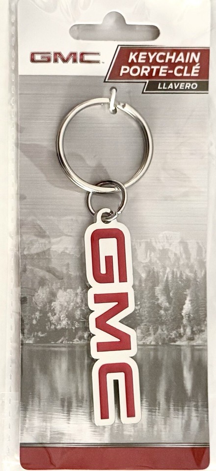 GMC Logo Red/Silver Keychain METAL New In The Package | eBay