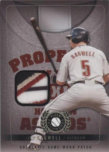 2005 Fleer Patchworks - Property Of Nameplates Patches #PO-JB Jeff ...