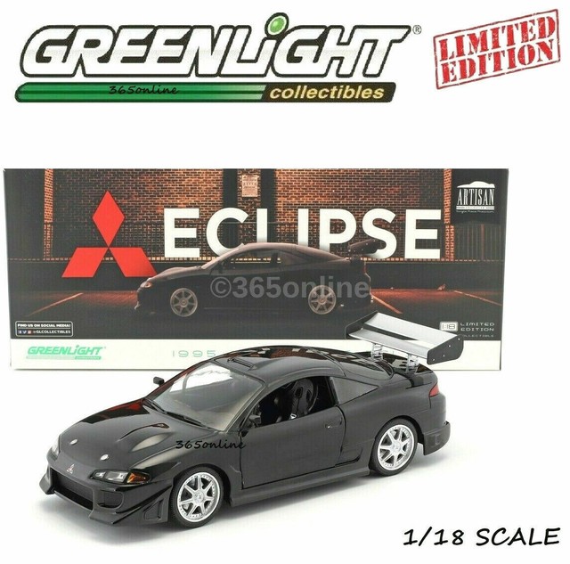 1995 MITSUBISHI Eclipse Black 1/18 Diecast Model Car by Greenlight ...