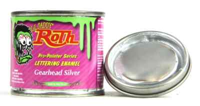 "Lil Daddy" Roth Lettering Enamel Gearhead Silver 1/4 pt. | eBay