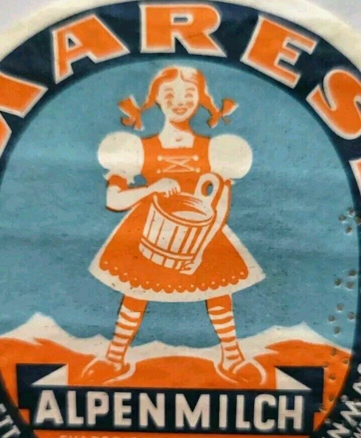 1940s Maresi Alpen Milk Fatfree Dry Matter Landw Food Industry German ...