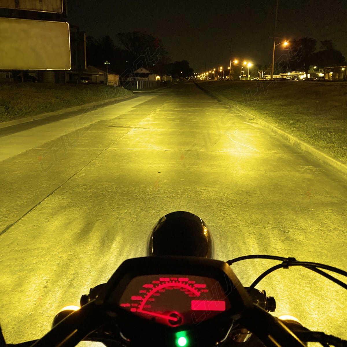 1pcs Yellow+White LED Headlight H4 Bulb for Yamaha V-Star (ALL) 1998 ...