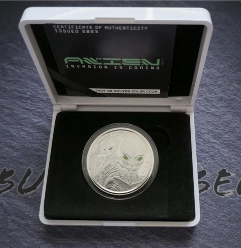 2023 Scottsdale - Alien - Invasion Is Coming - 1 oz .999 Silver Proof ...