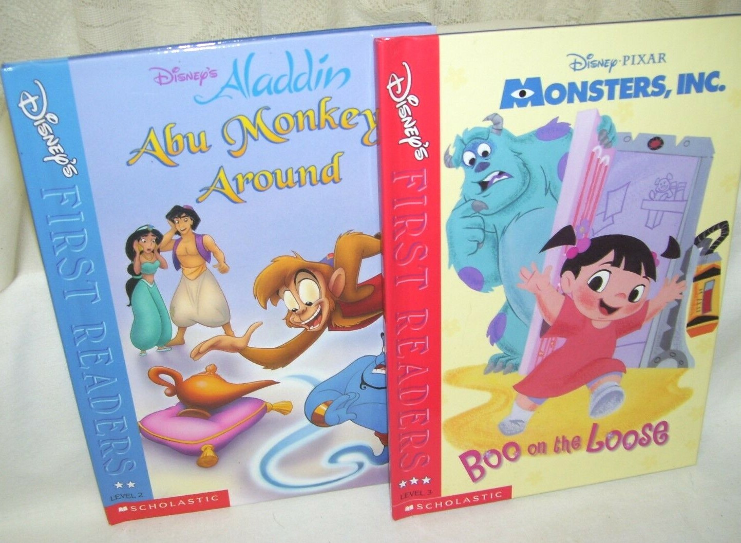 First Reader Books Monsters, inc Boo on the Loose Aladdin Abu Set of 2 ...