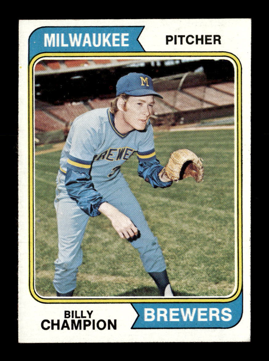 1974 Topps #391 Billy Champion Milwaukee Brewers EX-MT Baseball Card ...