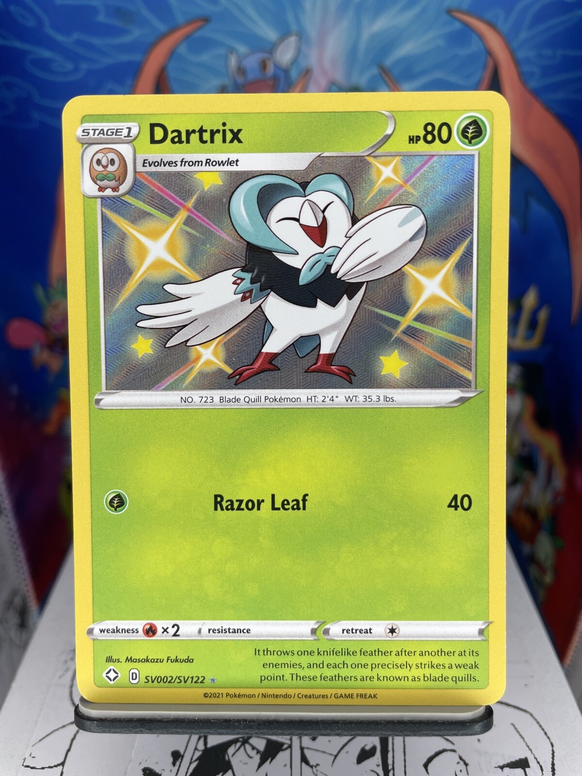 Pokemon Dartrix Baby Shiny SV002/SV122 Shining Fates TCG Card | eBay