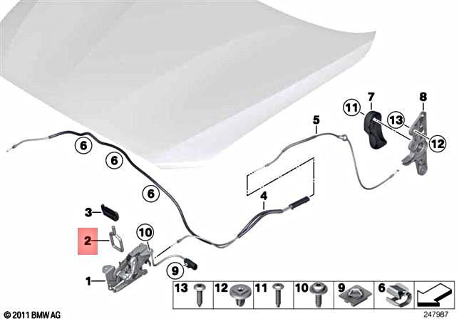 Genuine BMW MINI Hybrid Cooper JCW One M2 M3 M4 GTS Catch Bracket ...