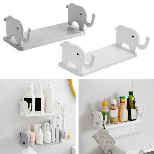 Space-saving Storage Shelf Elephant Storage Rack Punch Free Closet ...