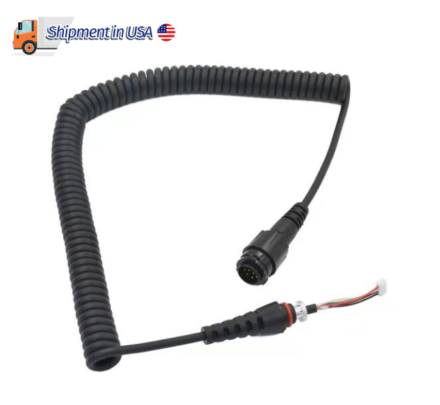 For MOTOROLA RMN5052A XPR4550 XPR5500 XPR5550 Replacement Curly Cable ...