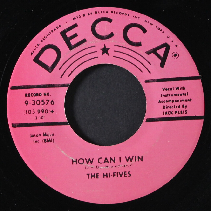 HI-FIVES: my friend / how can i win DECCA 7" Single 45 RPM | eBay