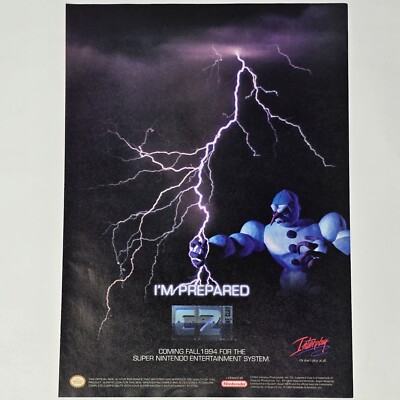 Clay Fighter 2 Judgment Super Nintendo SNES Prepared Print Ad/Poster ...