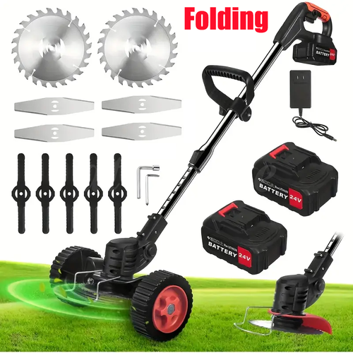 Folding Cordless WeedEater Electric Brush Cutter Lawn Edger Grass ...