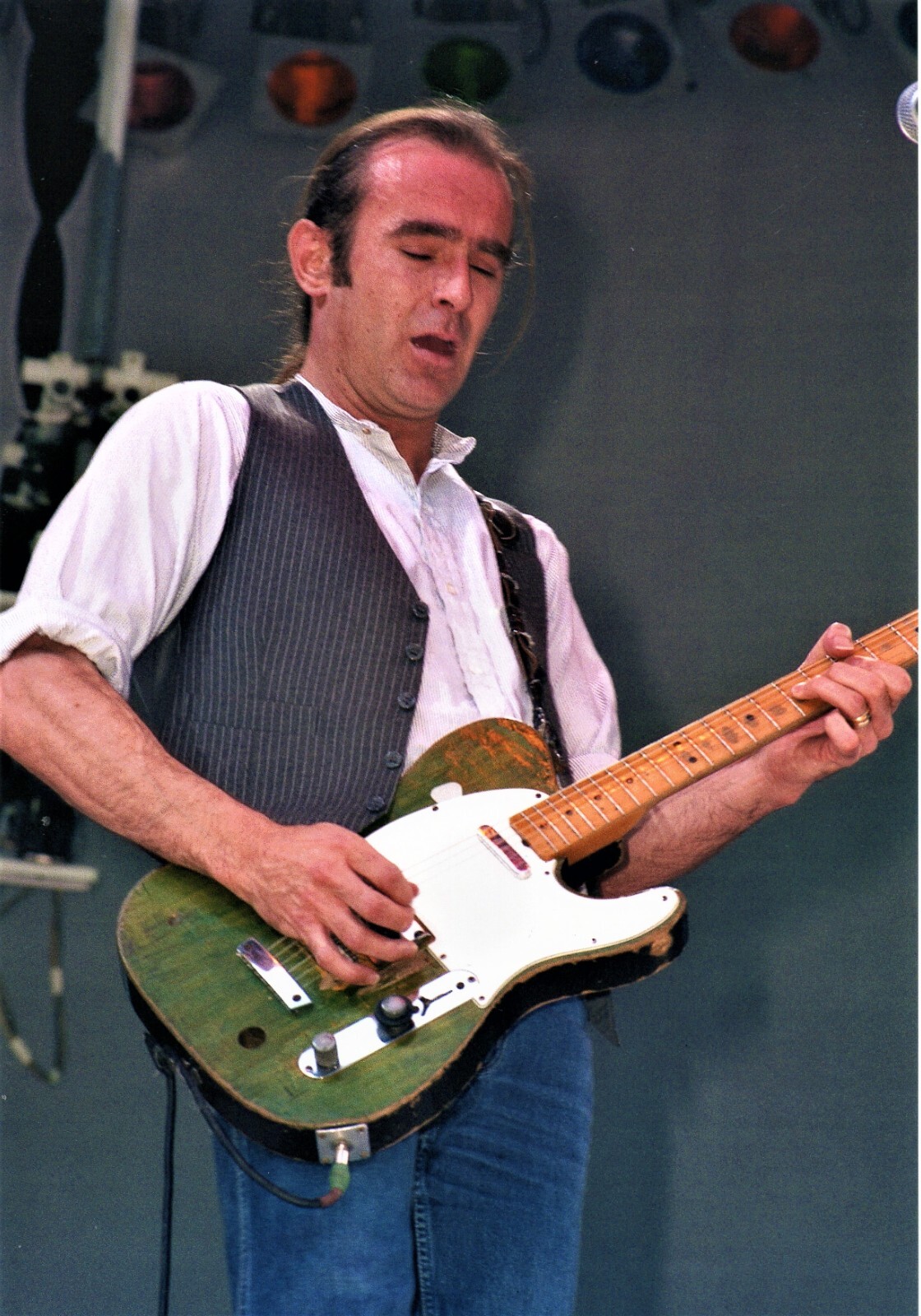 FRANCIS ROSSI PHOTO STATUS QUO KNEBWORTH 1986 UNRELEASED IMAGE 12 INCH ...