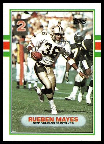 1989 Topps Rueben Mayes New Orleans Saints #160 | eBay