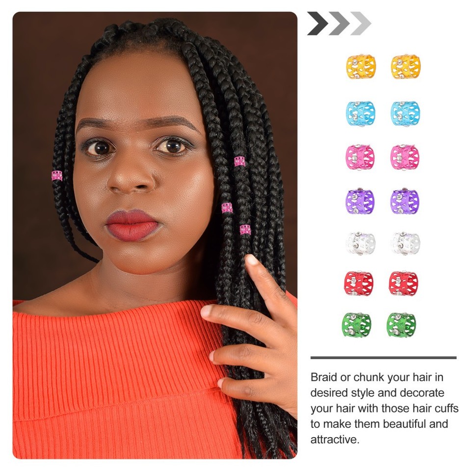 50 Pcs Hair Accessories for Women Braid in Dreadlock Extensions Braids ...