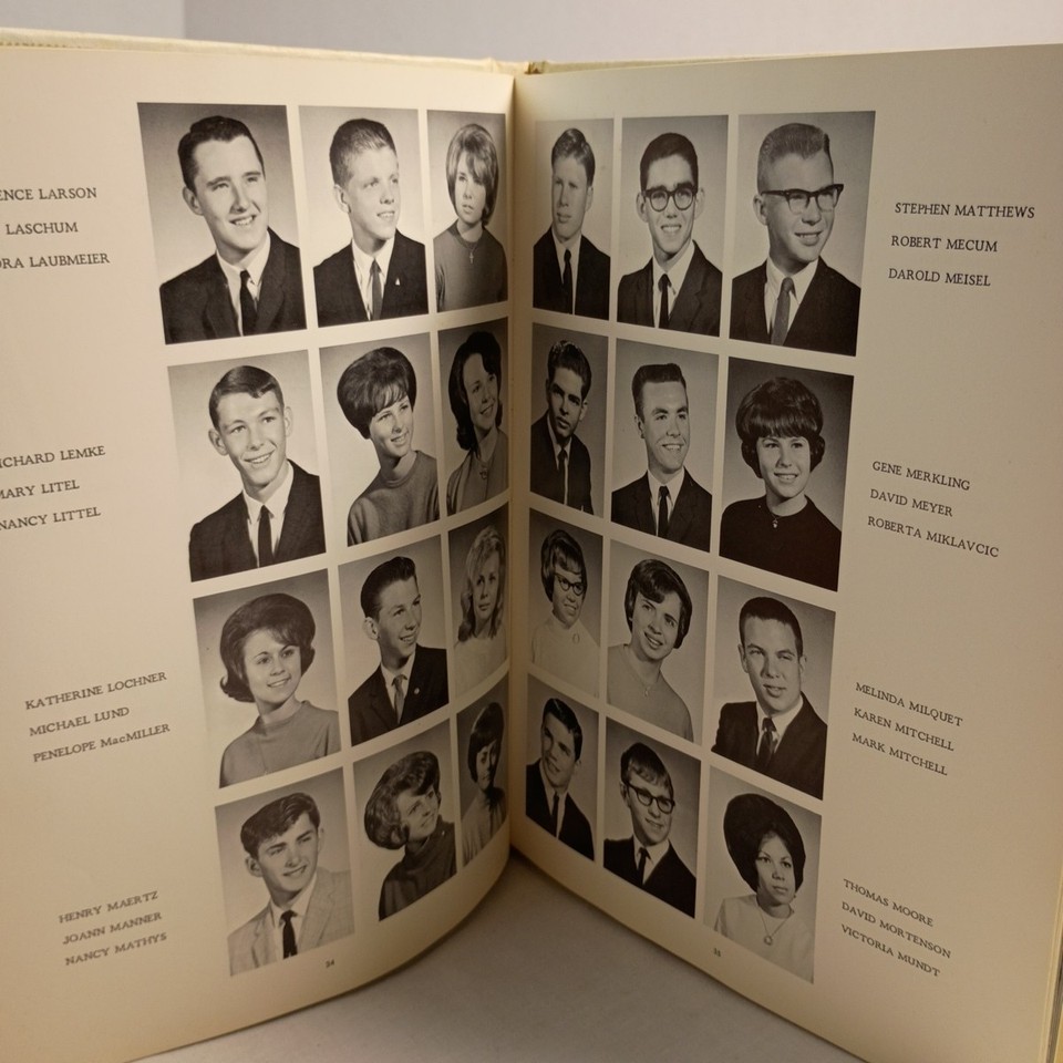 Monona Grove High School Yearbook (Silver Scroll) Vintage 1965 USA | eBay