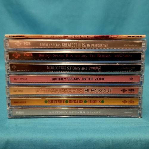 Britney Spears 8 CD Lot Glory Circus Blackout Singles Greatest Hits ...