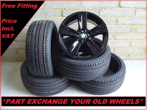 Genuine 18" BMW 189 3 Series E90 E91 E92 E93 Black Alloy Wheels And New ...