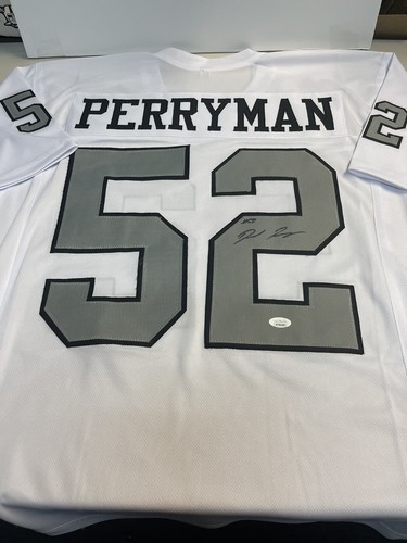 LAS VEGAS RAIDERS Denzel Perryman #52 Signed STITCHED Color Rush Jersey ...