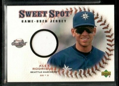 Alex Rodriguez 2001 Sweet Spot Seattle Mariners Game Used Jersey Card ...