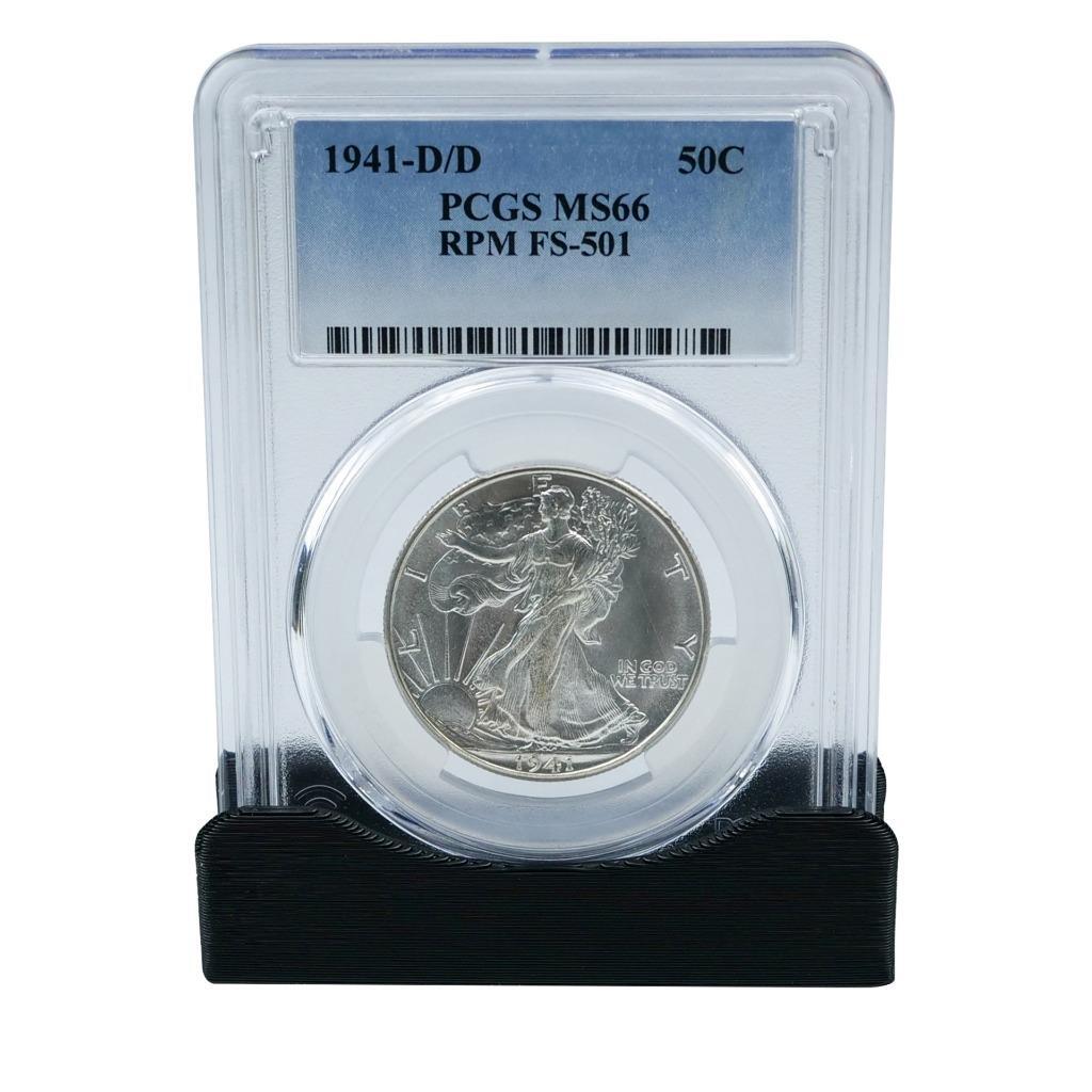 (10) Coin Slab Holders PCGS NGC Display Case Stand Storage ANACS ICG ...