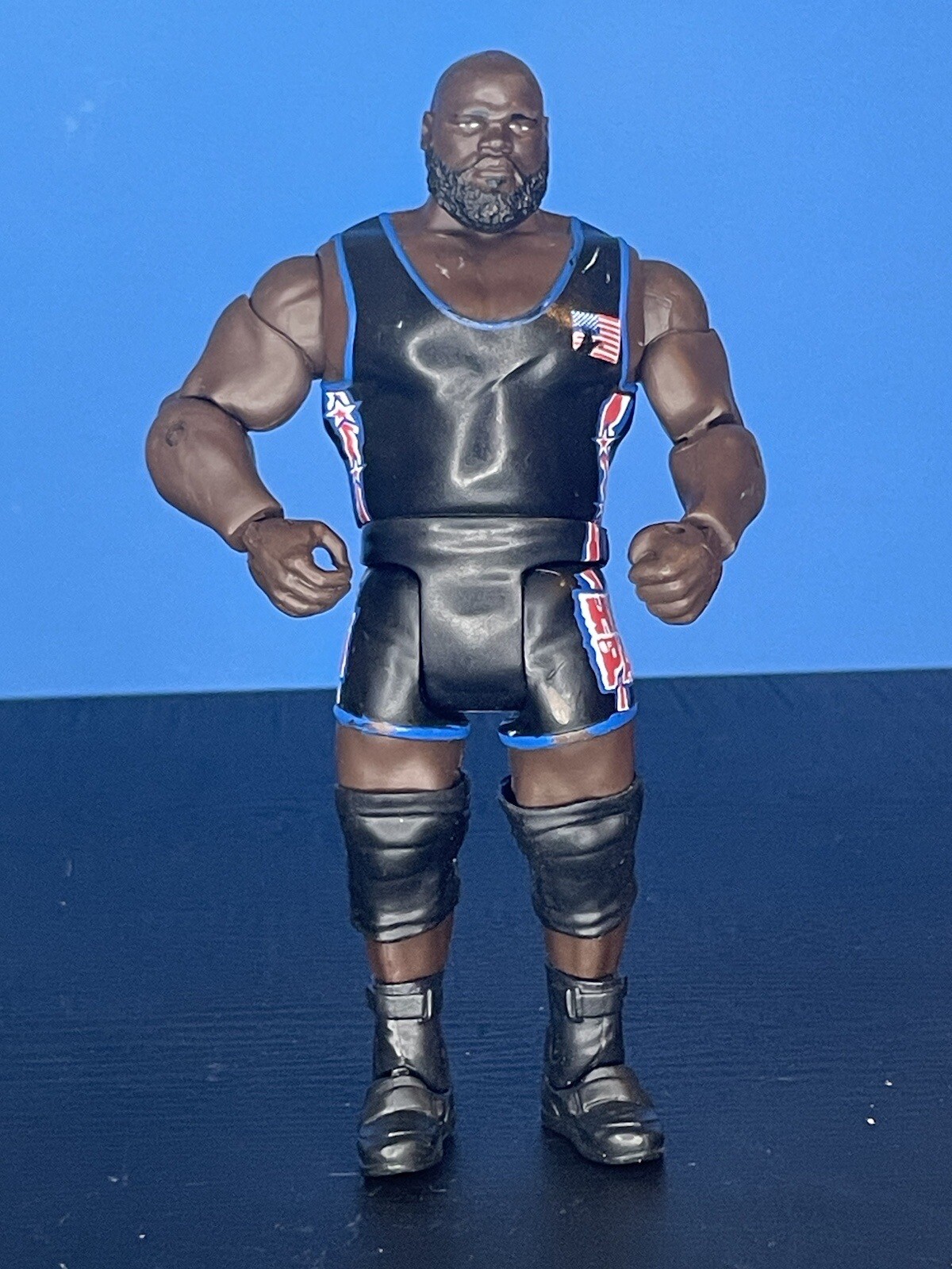 WWE 2011 Mark Henry WSM Hall of Pain Action Figure Red White & Blue ...
