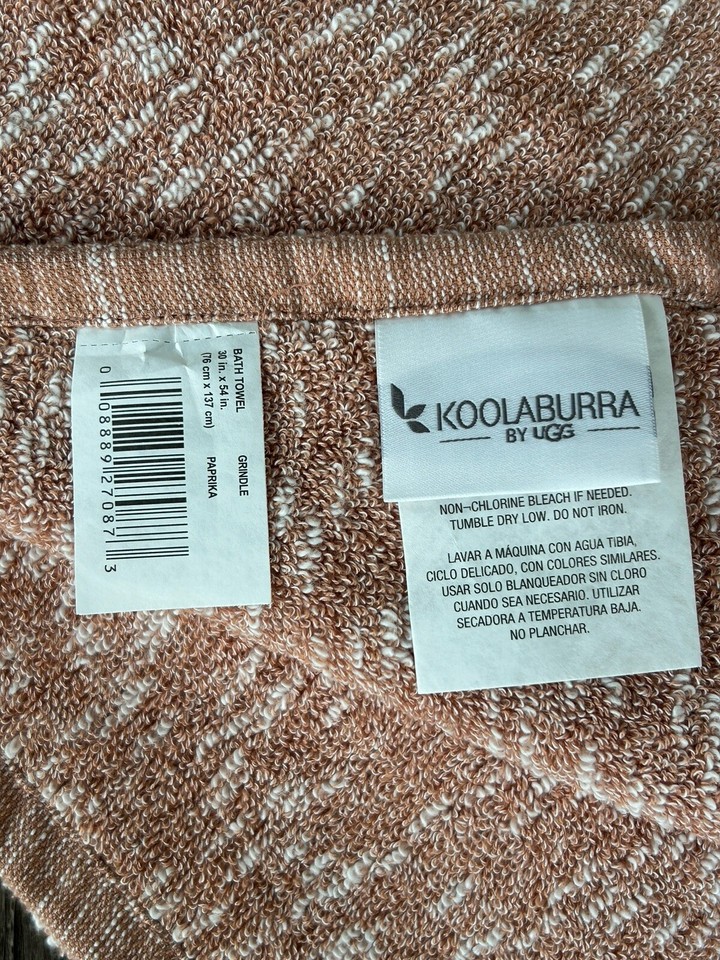 KOOLABURRA by UGG 100% COTTON-Grindle-BATH TOWELS 8pc set. OEKO-TEX | eBay