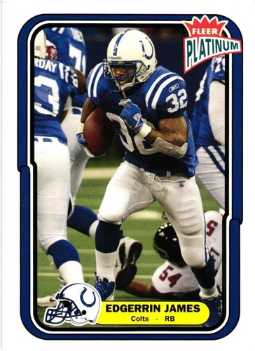 2004 FLEER PLATINUM EDGERRIN JAMES FOOTBALL CARD #100 $0.99 VALUE BOX ...