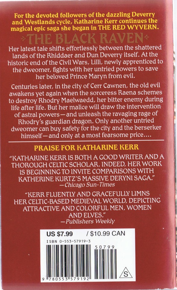 The Black Raven by Katharine Kerr (2000, Paperback, Bantam ...