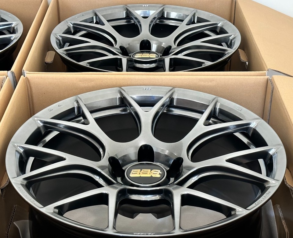 BBS RE-V7 18x9.5 +22 5x114.3 Diamond Black | Forged | 7 Spoke ...