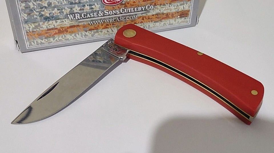 CASE XX FIREMAN RED HUNTING POCKET KNIFE U.S.A. SODBUSTER SOD BUSTER ...