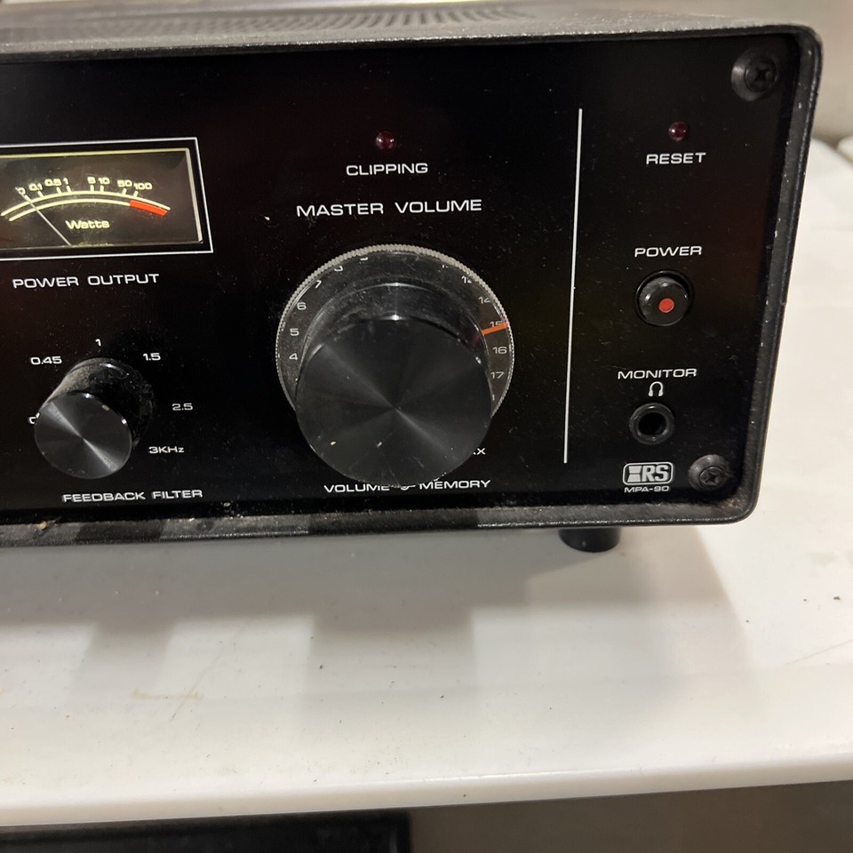 Vintage Realistic MPA-90 100 Watt Solid State PA Amplifier Mode MINT ...