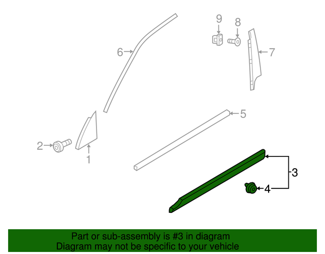 Volvo OEM 16-18 Xc90 Front Door-side Molding Right 39843008 for sale ...