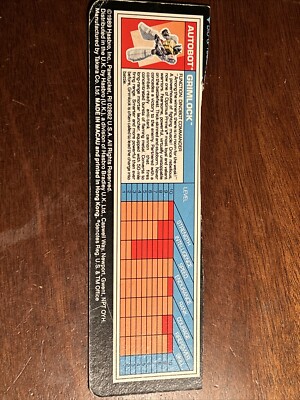 G1 Transformers Action Master Grimlock Tech Spec | eBay