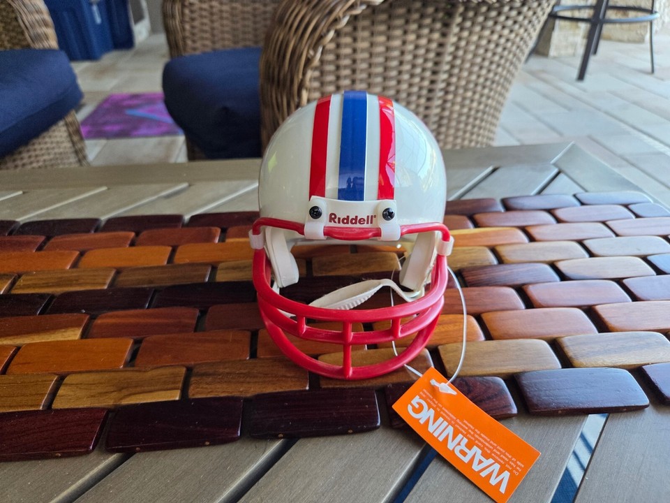 1981-98 Riddell NFL Throwback Mini Helmet Houston Oilers Red Facemask ...