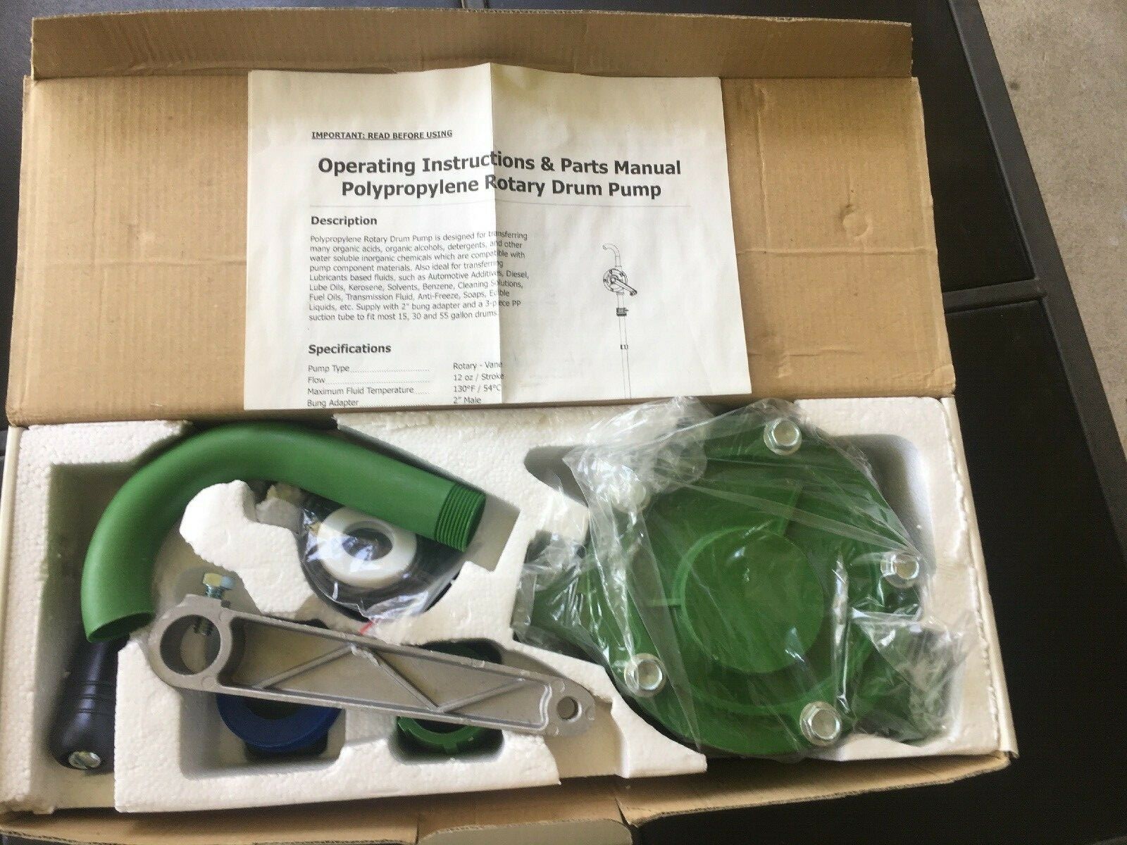 Polypropylene Rotary Drum Pump model # 3003 NEW !various Applications ...