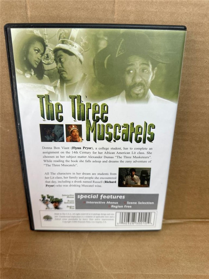 The Three Muscatels (DVD, 1991) Richard Pryor Flynn Pryor | eBay