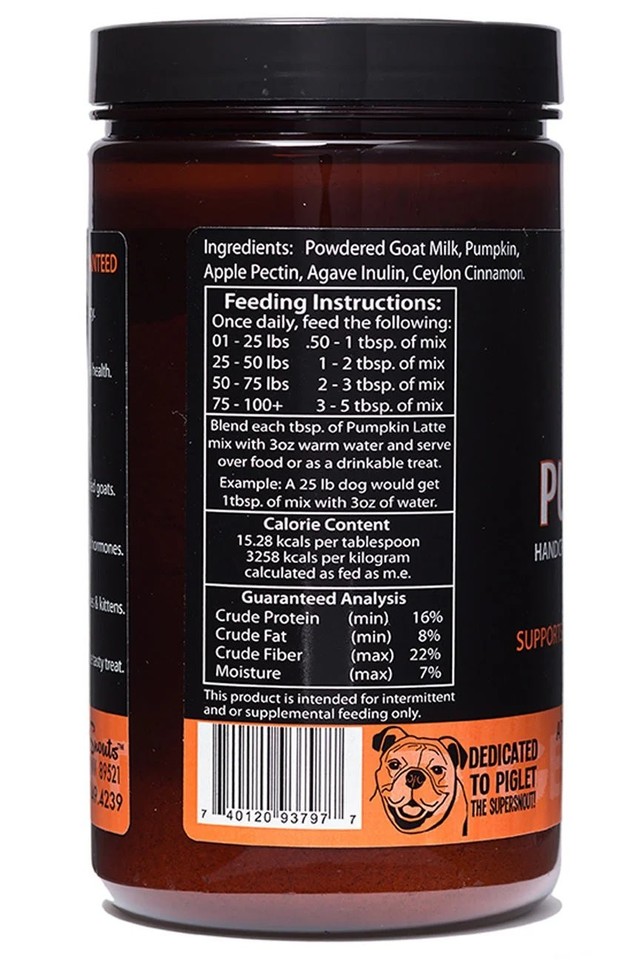 Super Snouts Pumpkin Latte GI Health Digestive Supplement Dogs & Cats ...